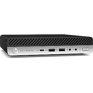 HP EliteDesk 800 G4 4CB30UT Mini Desktop (2.1 GHz Intel Core i5-8500T, 8 GB DDR4 SDRAM, 256 GB SSD, Windows 10 Pro)