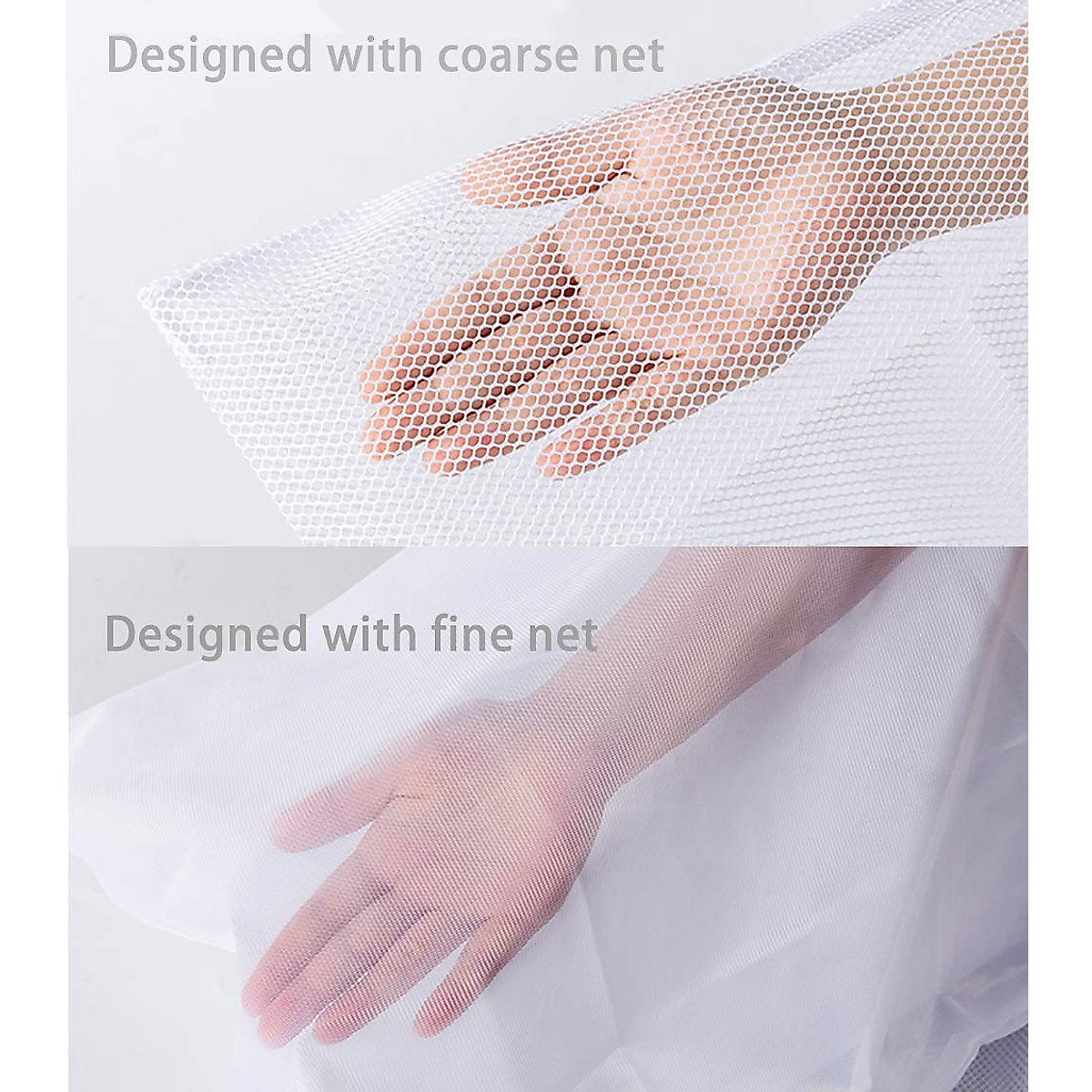 Runtoo 2 Pack 36 x 36 inches Extra Large Laundry Bag Delicates Wash Bags Camp Travel Heavy Duty Zipper Big Net Sweater Curtain Bedding Robes Blanket Jumbo Toys Organizer