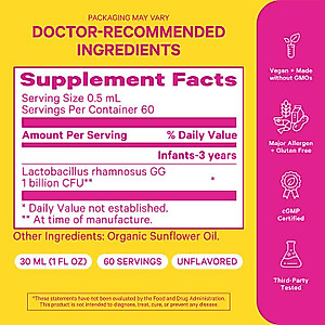 Pink Stork Baby Probiotic Drops, Newborn, Infant & Toddler Probiotics to Help Aid Digestion and Constipation Support, Newborn Essentials - 1 fl oz, 2 Month Supply