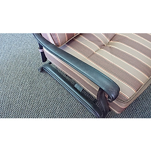 Elizabeth Outdoor Patio 4 Club Rocker Chairs Spring Base Cast Aluminum Dark Bronze (Walnut)