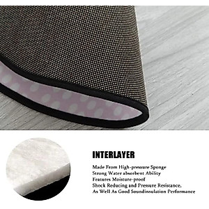 Wine Style Round Area Rug Floor Kitchen Carpet, Glasses of Red and White Wine Served with Grapes French Gourmet Tasting Decorative, Washable Indoor Doormat Pad Home Decor