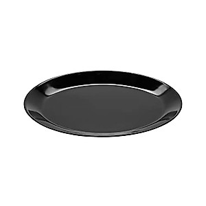 G.E.T. OP-1411-BK Black 14" x 10.75" Oval Coupe Platter (Pack of 12)