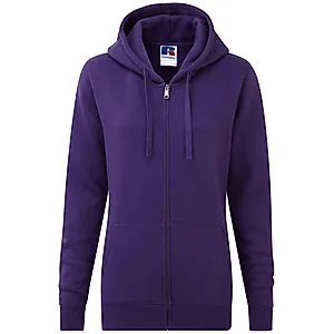 Russell Ladies Premium Authentic Zipped Hoodie (3-Layer Fabric) (M) (Classic Red)