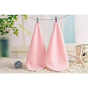 Tosnail 20 Pack 10" x 10" Ultra Soft Bamboo Fiber Baby Bath Washcloths and Towels - Assorted 5 Colors