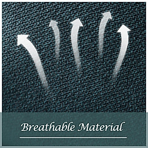 Wimarsbon Modern Accent Chair, Mid Century Sitting Chair with Sponge Cushion, Comfy and Sturdy Lounge Chair with Metal Leg for Bedroom, Living Room, Office,Easy Assembly (Linen - Aqua)