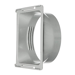 AkoMatial 15cm Round/Square Shaped Exhaust Hose Duct Interface Adapter for Portable Air Conditioner - Silver Square C/H Series
