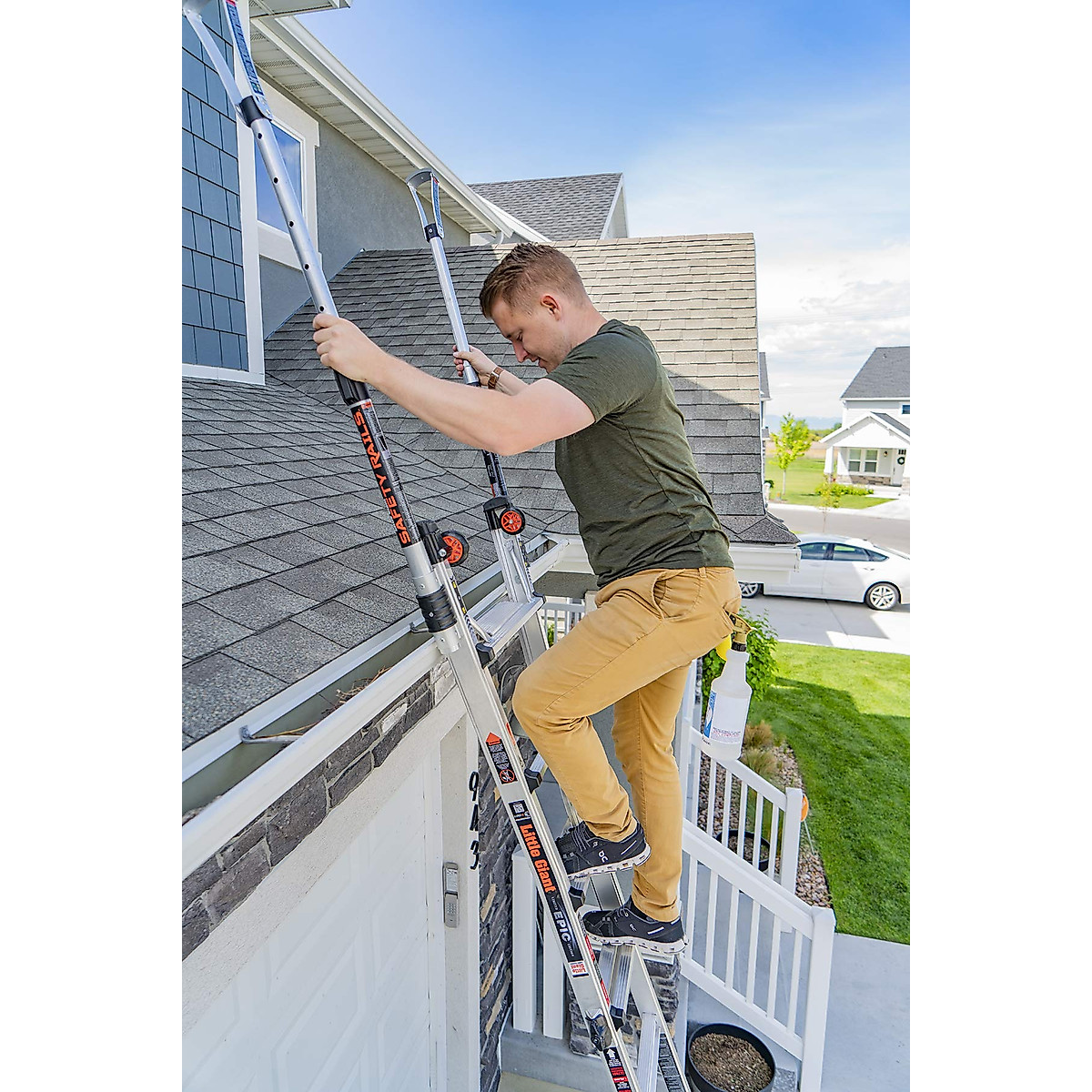 Little Giant Ladders, Epic, M17, 17 foot, Multi-Position Ladder, Aluminum, Type 1A, 300 lbs weight rating, (16817-818)