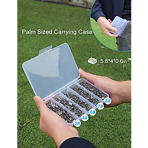 Beoccudo 210pcs Barrel Swivels with Snaps, Fishing Swivels Saltwater Freshwater Snap Connector