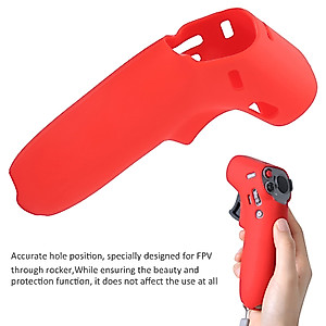 Joystick Cover for FPV, Soft Beautiful Protective Sleeve for FPV Gel Joystick for FPV(red)