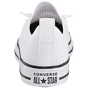 Converse Women's Women's Chuck Taylor All Star Shoreline Knit Slip On Shoe, White/Black/White, 9.5 M US
