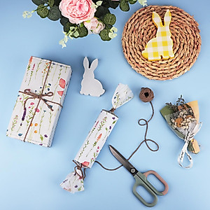 100 Sheets Purple Lavender Tissue Paper, 20x14 Inches, Wildflower Wrapping Tissue Paper Red Poppy Printed Art Decorative Tissue for Spring Wedding Gift Wrapping Supplies