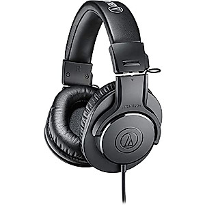 Audio-Technica ATH-M20X Professional Studio Monitor Headphones, Black