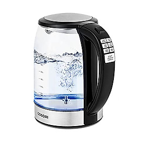 COSORI Electric Kettle Temperature Control with 6 Presets, 60min Keep Warm 1.7L Electric Tea Kettle & Hot Water Boiler, 304 Stainless Steel Filter, Auto-Off & Boil-Dry Protection, BPA Free, Black