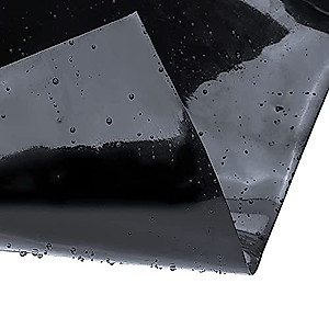SANJIANG Pond Liner, Black Heavy Duty Pond Liner Protection for Fish Ponds, Streams Fountains and Water Garden,12x9m