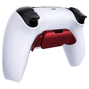Scarlet Red Replacement Redesigned K1 K2 Back Button Housing Shell for PS5 Controller eXtremerate Rise Remap Kit - Controller & Rise Remap Board NOT Included
