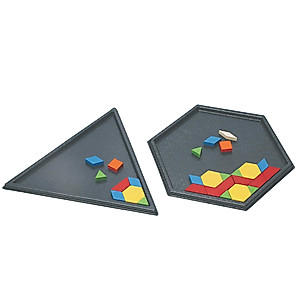 LEARNING ADVANTAGE - 102842 Learning Advantage Inc Pattern Block Trays - Set of 2, 9 x 12 Inches