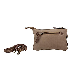 Myra Bag X Design Upcycled Canvas Wristlet Pouch Bag S-1220