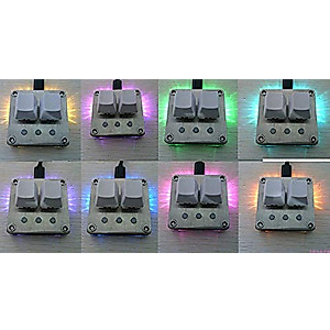 Mini One-Handed OSU Keyboard Gaming OSU Keypad Touch Wheel Axle Tester Cherry Switch RGB LED Backlit Portable Programmable (Cherry Red Switch)