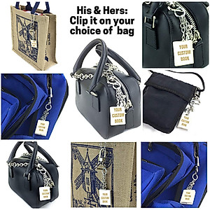 Little Women Louisa May Alcott First Edition Clay Mini Book Key Chain Bag Purse Backpack Clip Clasp