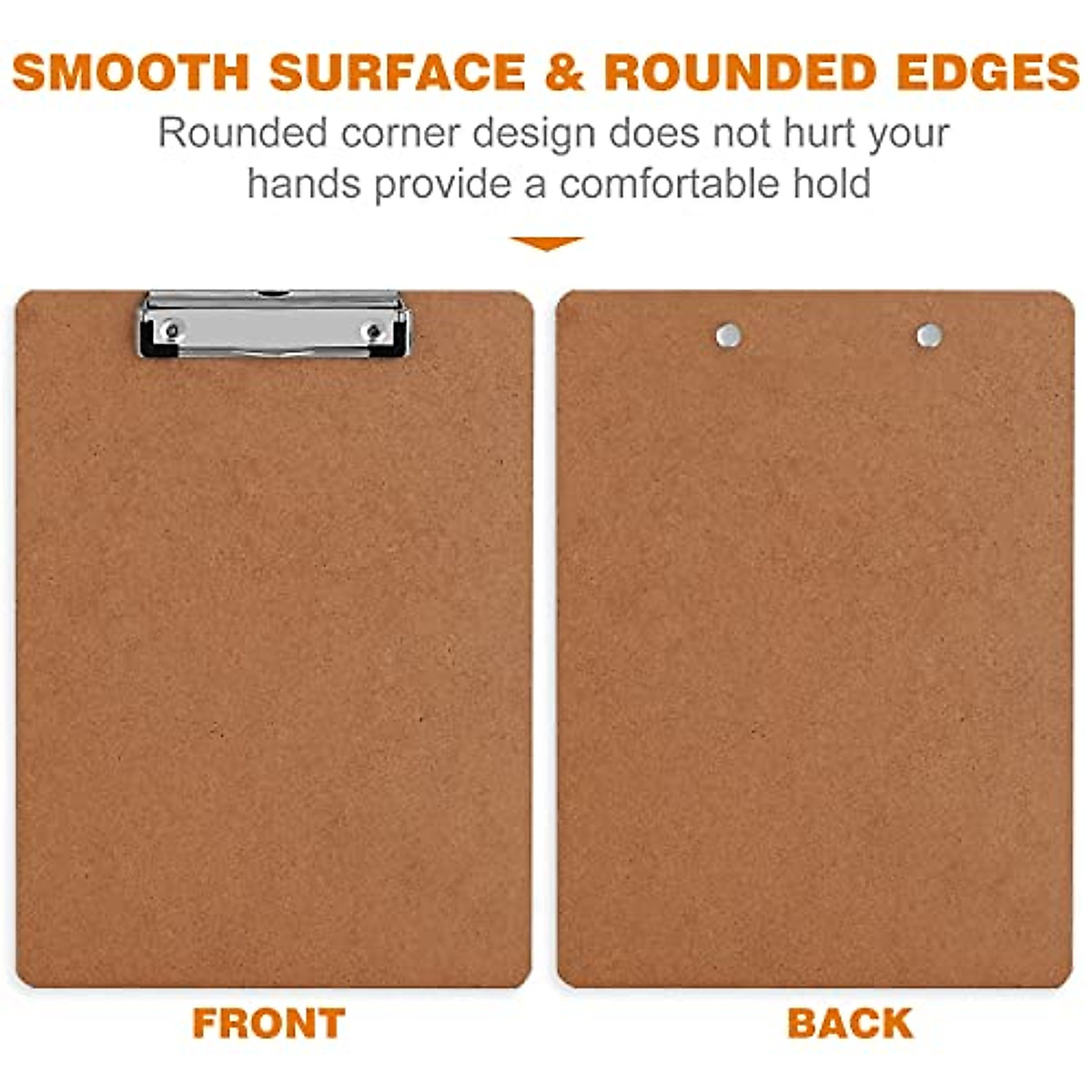 Clipboards, HERKKA 32 Pack Hardboard Office Clipboards Low Profile Clip Standard A4 Letter Size, ECO Friendly