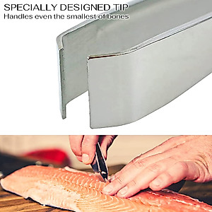 BISHOU Fish Bone Tweezer Pliers Remover Tool Made in Japan 18-0 Stainless Steel (4.7" (12cm))