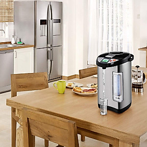 KOTEK Electric Hot Water Boiler and Warmer, Hot Water Dispenser, Stainless Steel Water Boiler w/5 Stage Temperature Settings, Safety Lock, Electric Hot Water Pot, 5-Liter