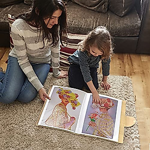 Diamond Painting Book Storage Folder, A4 Art Portfolio Painting Storage Presentation Book Protectors for Painting Drawing Test Paper (30 Pags, PK)