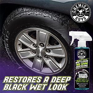 Chemical Guys TVD11816 Galactic Black Wet Look Tire Shine Dressing, for a Whole New Level of Shine and Depth of Black, Safe for Cars, Trucks, Motorcycles, RVs & More, 16 fl oz