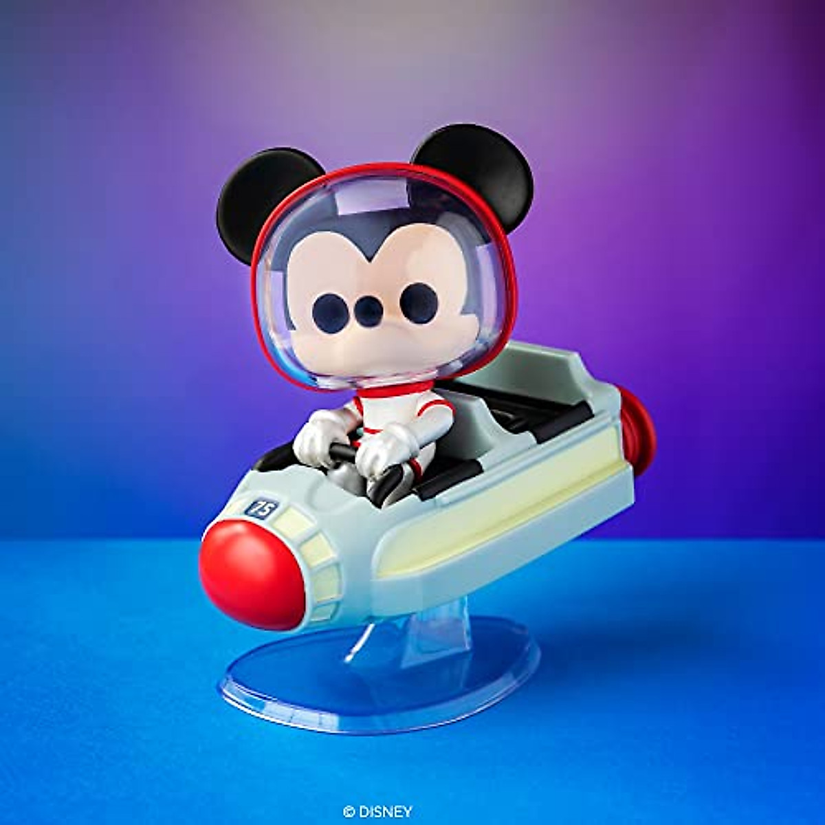 Funko POP Ride Super Deluxe Disney: Walt Disney World 50th - Mickey at The Space Mountain Attraction, Multicolor, Standard, (45343)