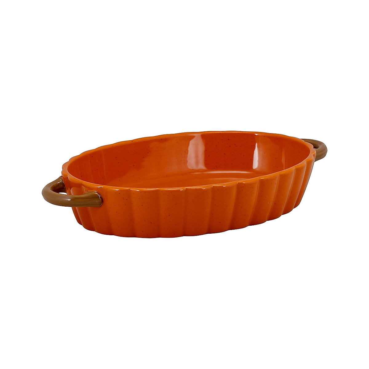 10 Strawberry Street Pumpkin Baker Set, 12" & 14.5", Orange