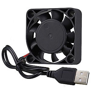 GDSTME 40mm USB Fan for VR Gear, Aquarium, Roku, Router, Raspberry Pi, Cosplay, Helmet Cooling Ventilation