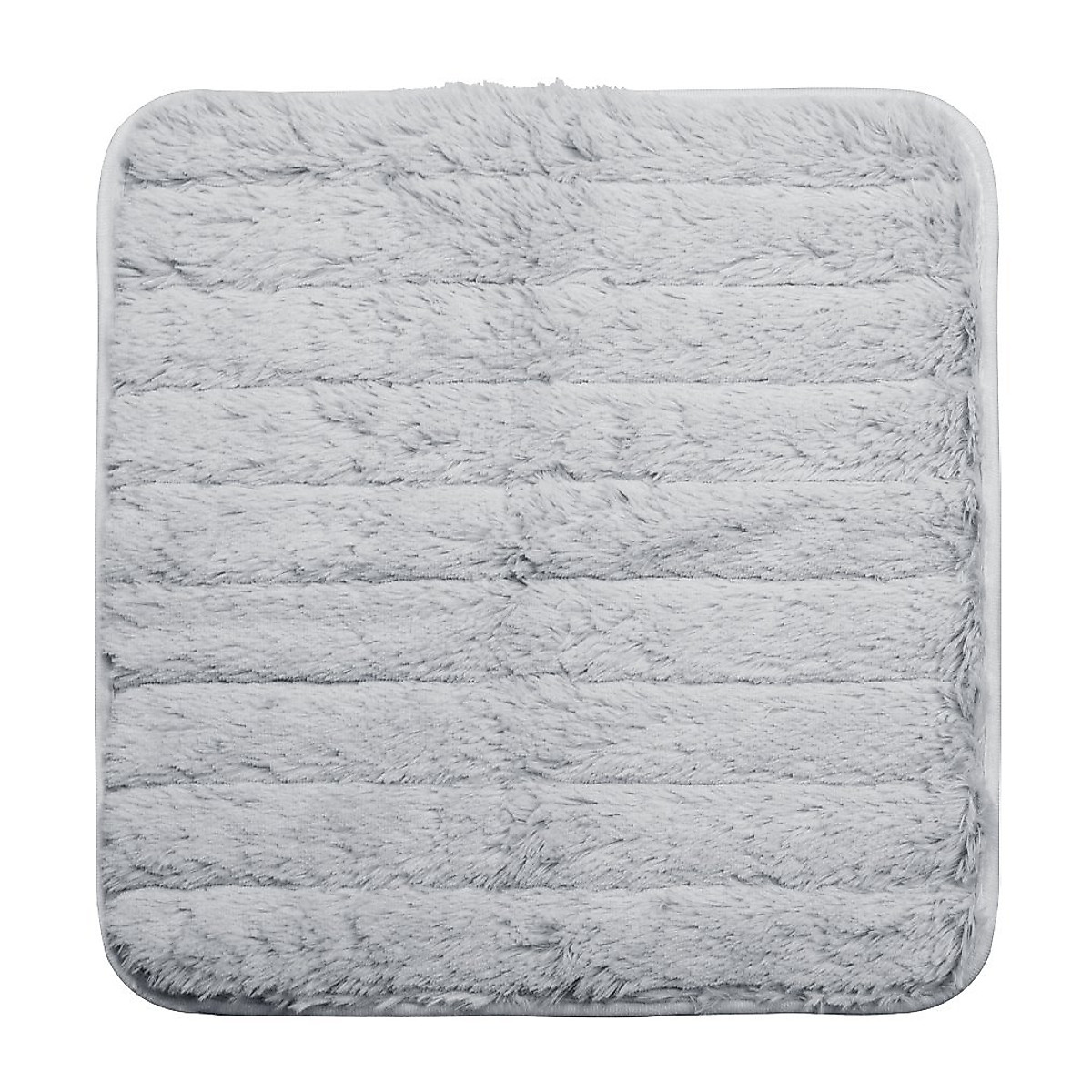 BXT Super Soft Faux Fur Chair Cushion with Ties Square Seat Pad Sofa Cover Non-Slip Backing Seat Cushion Rugs Carpet for Home Kitchen Office Dorm