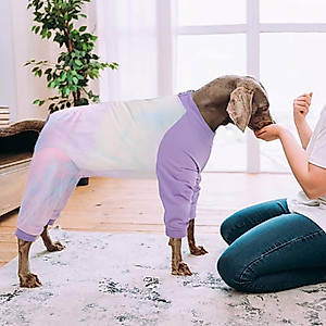 MIGOHI Full Body Dog Recovery Suit,Breathable Recovery Suit for Female Male,Dog Onesie,Anti-Licking Dog Pajamas Suit,Dog Surgery Suit Female Spay,Surgical Recovery Suit for Medium Dogs,M,Purple