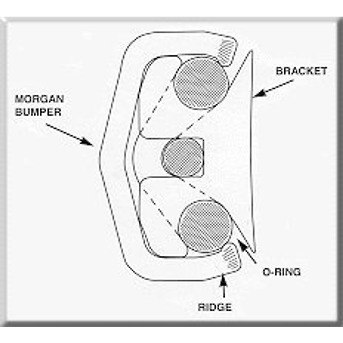 Morgan Bumper Braces Cover Lip Protector Qty 2 - Clear