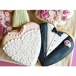 Double Heart Valentine's Cookie Cutter, 4.75" Made in USA by Ann Clark