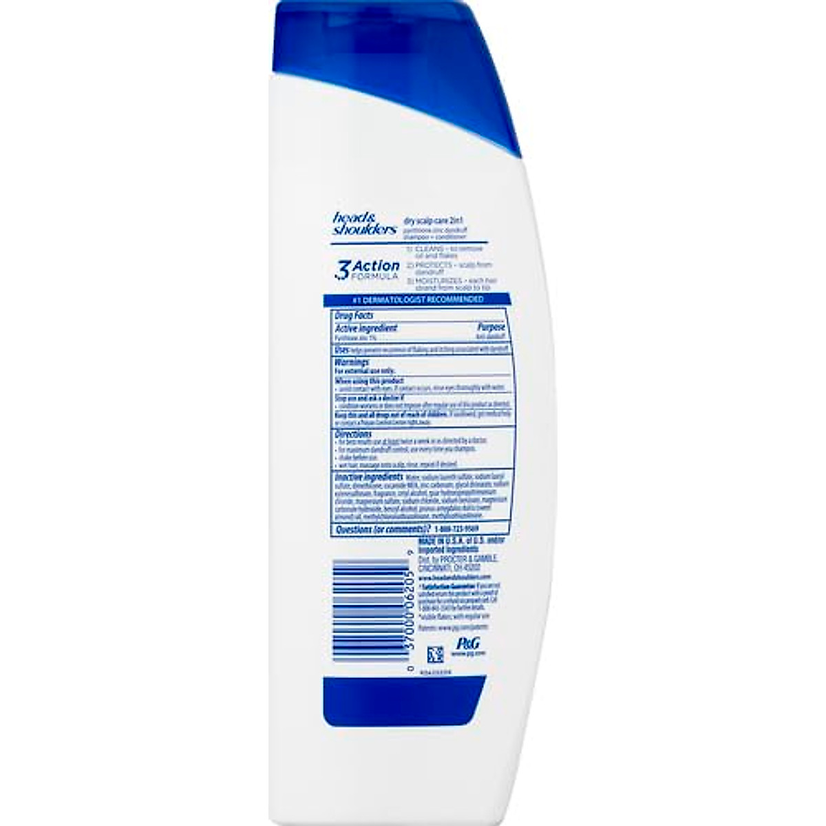 Head and Shoulders Dry Scalp Care with Almond Oil 2-in-1 Anti-Dandruff Paraben Free Shampoo and Conditioner 13.5 fl oz