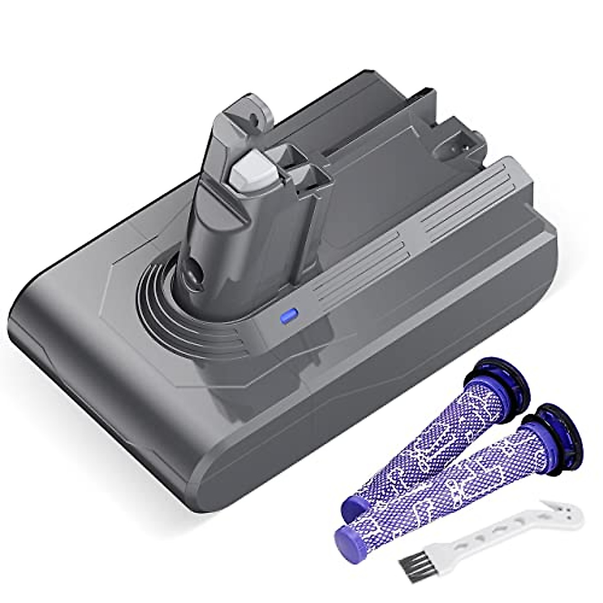 FirstPower 4.5Ah V6 Battery Replacement for V6 SV04 DC58 DC59 DC61 DC62 DC72 DC74 Absolute Animal Motorhead Slim SV03 SV04 SV05 SV06 SV07 SV09…