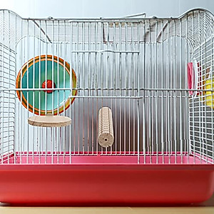 PATKAW Rabbit Toys Rabbit Toys 2pcs Hamster Cage Platform Small Animal Platform for Cage Hamster Wooden Pedals Wood Bird Perch Pedals Set: Small Bird Cage Accessories Bunny Toys