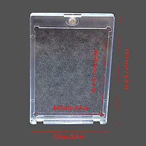 WINTRA 5 Count 35pt Magnetic Card Holder Cases, Magnet Closure Card Protectors for Standard Trading Cards and Regular Sports Cards