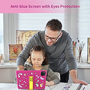 Kids Tablet, Android 13 Tablet, 10 inch 4GB+64GB+512GB Expand, Parental Control, HD Eye-protection Touchscreen Display, 6000mAh Battery, Dual Camera, Bluetooth, WiFi Tableta with Kids Educational APPs