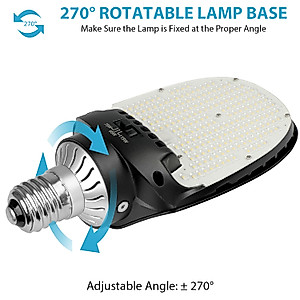 115W Retrofit LED Corn Light, 180° Paddle LED Bulb wiht Rotatable Mogul E39 Base 5000K 15500 Lm Led Corn Bulb Replaces 400W Metal Halide for Wall Pack Shoebox Parking Lot Canopy Street Fixture, UL