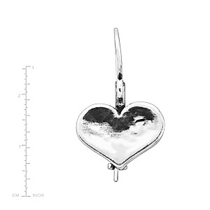 Silpada 'Heart on the Line' Heart Drop Earrings in Sterling Silver