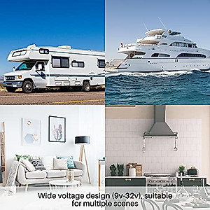SYLVOX 22'' Smart 12 Volt TV Digital Video Disc Combo FHD 1080P Android 11.0, with ARC CEC WiFi Wireless Connection, for Home, RV Camper, and Mobile Use(Limo Series),Black