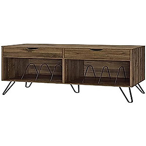 Novogratz Concord Computer Desk with Storage, Walnut