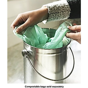 Natural Home WP77 SS Compost Bin /1.3 gallon