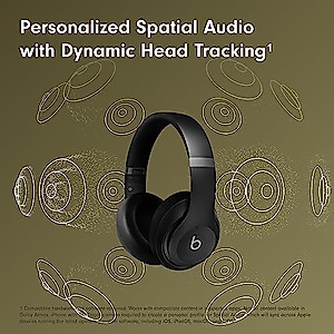 Beats Studio Pro - Wireless Bluetooth Noise Cancelling Headphones - Personalized Spatial Audio, USB-C Lossless Audio, Apple & Android Compatibility, Up to 40 Hours Battery Life - Black