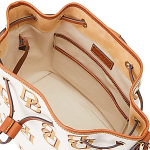 Dooney & Bourke Handbag, Monogram Drawstring - Beige