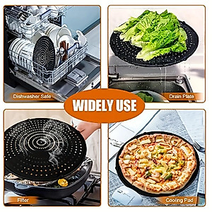 KFL 2 Pack 𝐒𝐢𝐥𝐢𝐜𝐨𝐧𝐞 𝐒𝐩𝐥𝐚𝐭𝐭𝐞𝐫 𝐒𝐜𝐫𝐞𝐞𝐧 for Frying Pan - 13 Inch Stainless Steel Grease Splatter Guard - Cover Oil Splash when Sizzling Bacon, Cooking Fried Chicken or Popcorn