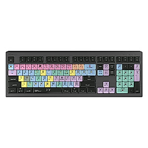 LogicKeyboard Mac Wired Backlit Keyboard Compatible with Final Cut Pro X- Astra Series- Part Number: LKBU-FCPX10-AMBH-US