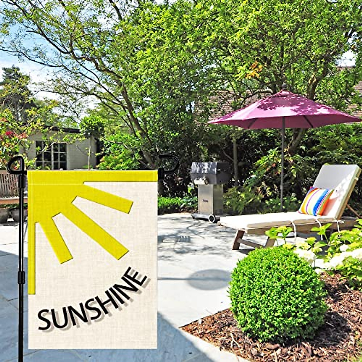 Summer Garden Flags, 18" X 12" Linen Double-sided Printing Summer Sunflowers Courtyard Decoration Flag, Small Garden Flag is Suitable for Outdoor Courtyard and Home Holiday Decoration